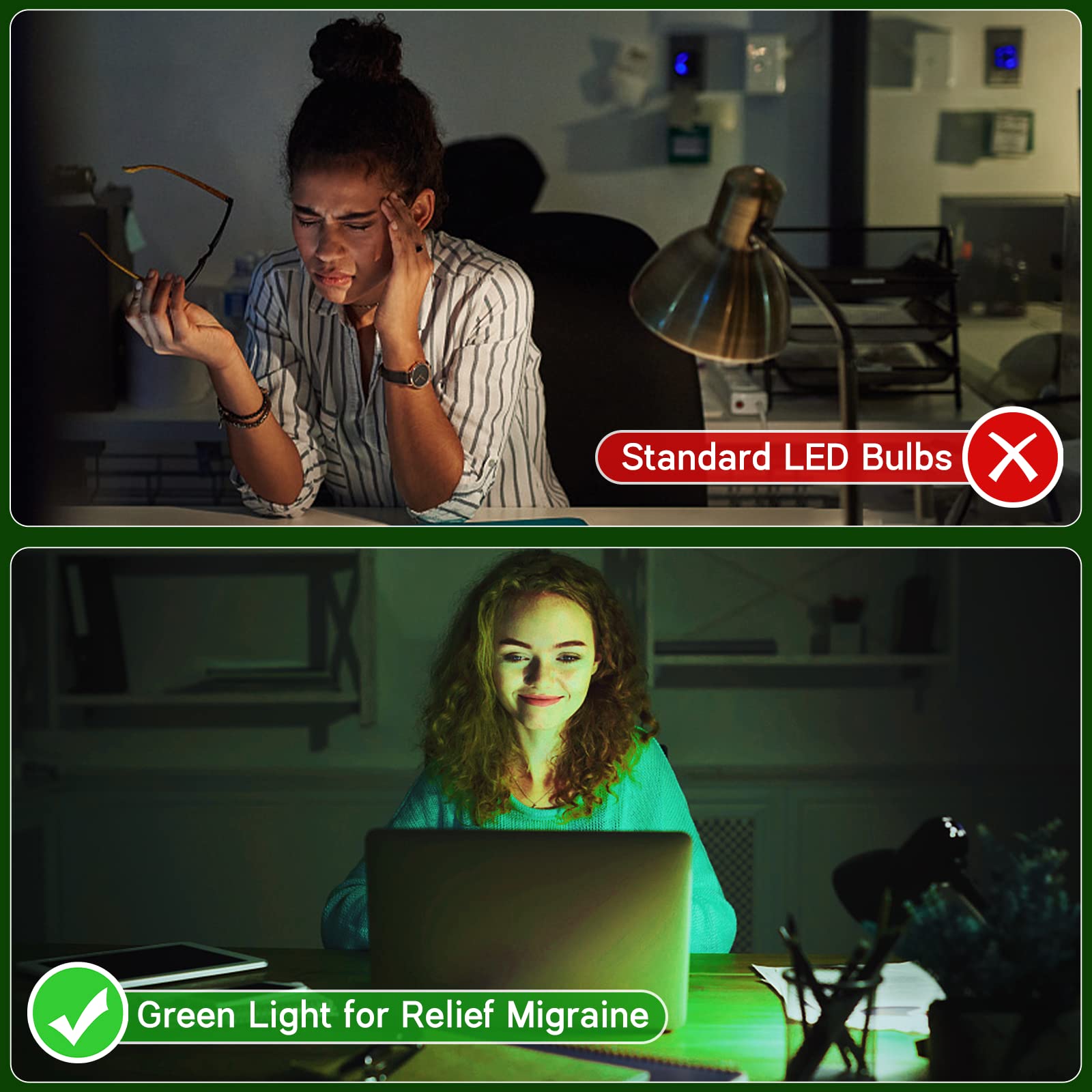Mua Neporal Migraine Relief LED Light Bulb, Full Spectrum Light with ...