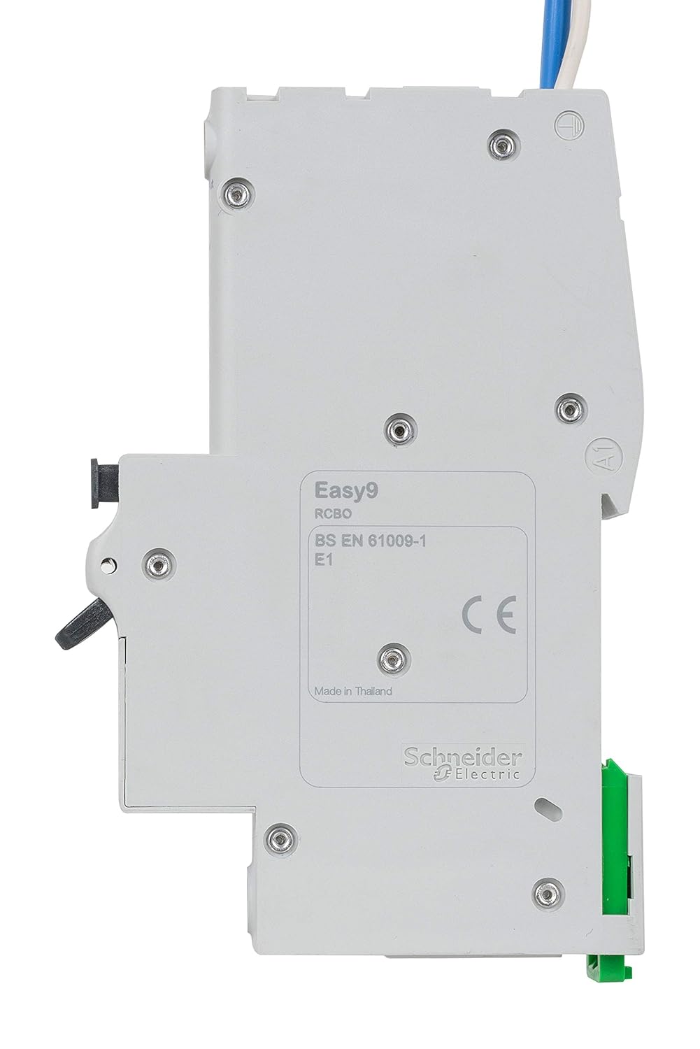 Schneider Electric Easy9 – RCBO Residual Circuit Breaker with Overcurrent Protection, 1 Pole ...