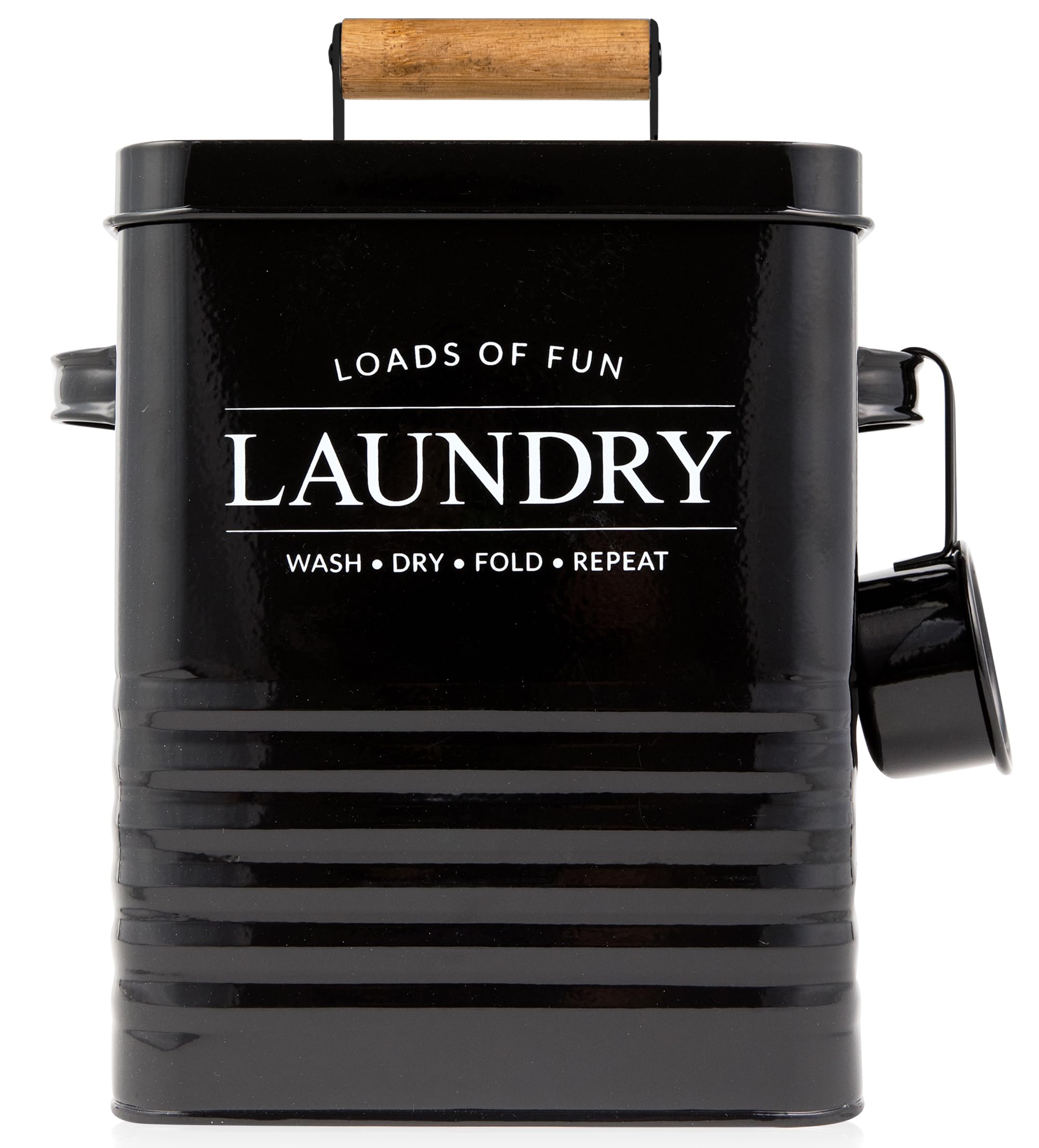 Calindiana Modern Farmhouse Metal Laundry Soap Dispenser Container ...