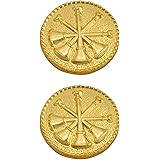 Amazon.com: Smith & Warren Five crossed Fire Chief Bugles On Round Disc ...