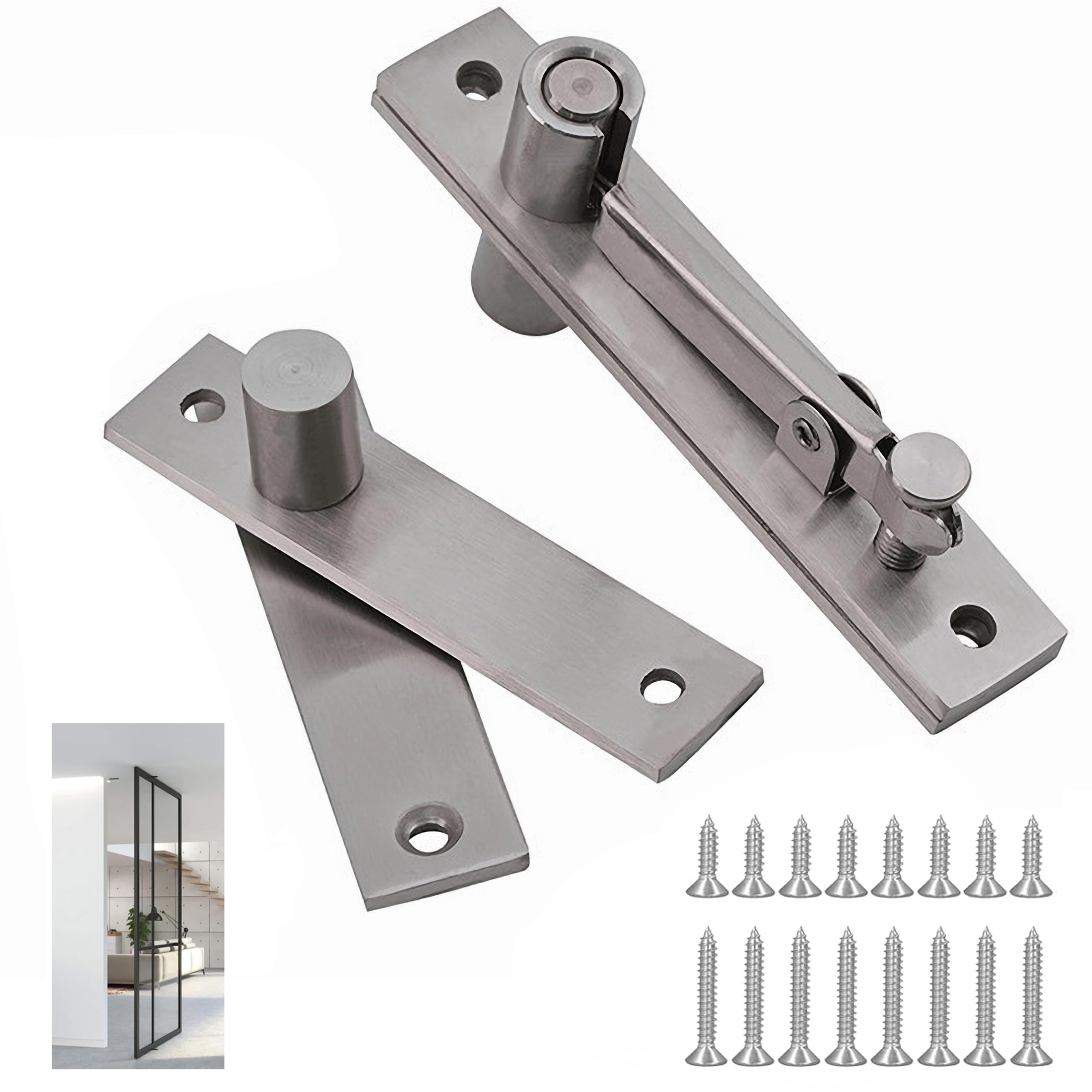 Mua Pivot Hinges, Heavy Duty Hinges for Doors 360 Degree Shaft ...