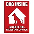 Amazon.com: Dog Inside Sticker - 4 Pack - 4x5 inches - Dog Alert Safety ...