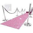 Amazon.com: EZLucky Glitter Pink Carpet Runner for Party, 2.46X15 ft ...