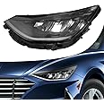 Amazon.com: LOYALHEARTDY For 2020 2021 2022 Sonata LED Headlights, Left ...