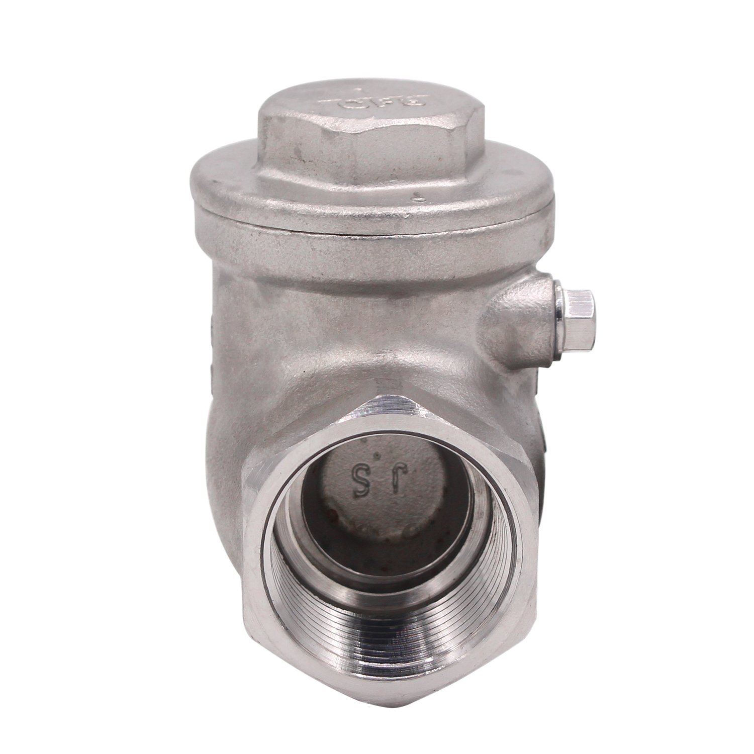 1/2 Inch Swing Check Valve WOG 200 PSI Stainless Steel SS304 CF8M NPT ...