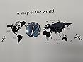Amazon.com: 3D Wall Stickers - DIY World Map Wall Decal Sticker Murals ...