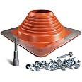 VIVIDA #7 Silicone Metal Roof Pipe Boot, High Temp Flexible Roof Jack ...