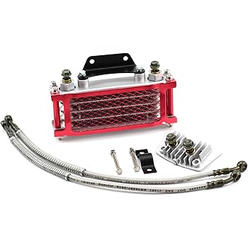 Amazon.com: TC-Motor Red CNC Aluminum Oil Cooler For Chinese Pit Dirt ...