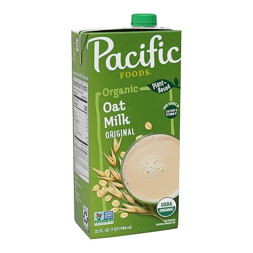 Pacific Foods Original Organic Oat Milk, Plant Based Milk, 32 oz Carton ...