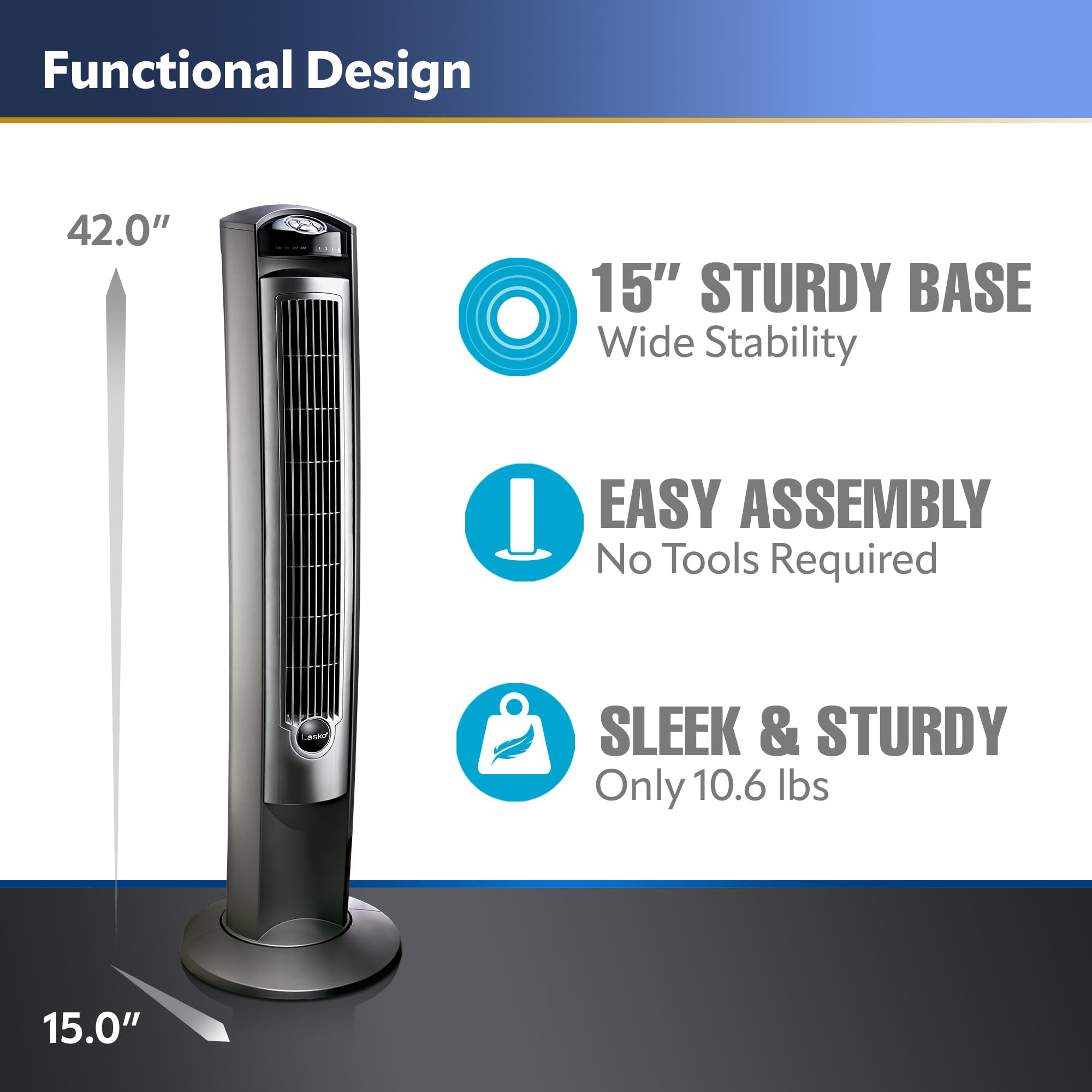 Mua Lasko Oscillating Tower Fan, Quiet Fans with Remote, for Bedroom ...