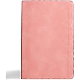 CSB Thinline Bible, Value Edition, Soft Pink LeatherTouch, Red Letter ...