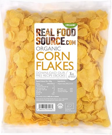 RealFoodSource Certified Organic Sugar Free Cornflakes 600g (BB Date ...