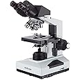 Amazon.com: AmScope B490B Compound Binocular Microscope, WF10x and WF20x Eyepieces, 40X-2000X ...