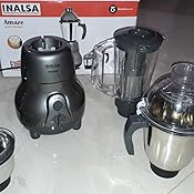 Buy Inalsa Amaze 750-Watt Mixer Grinder with 4 Jars (Grey) Online at ...