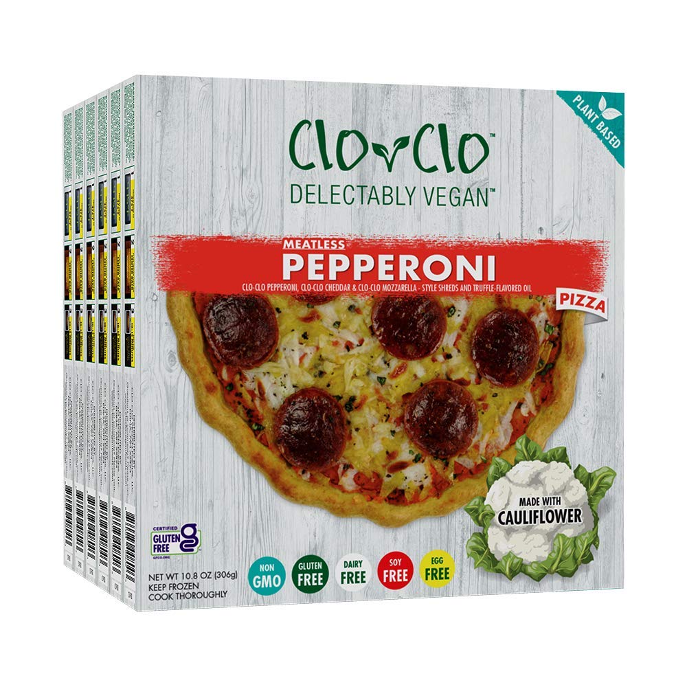 Clo-Clo Vegan Foods Delectably Vegan Meatless Pepperoni Pizza - Plant ...