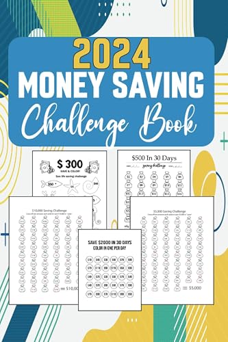 2024 Money Savings Challenges Book: Easy Cash Budget Saving Challenge ...
