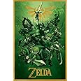 Amazon.com: The Legend of Zelda LINKS 1986 ART Poster REPRINTED 24" X ...