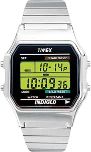 Amazon.com: Timex Men's T78582 Classic Digital Silver-Tone Extra-Long ...