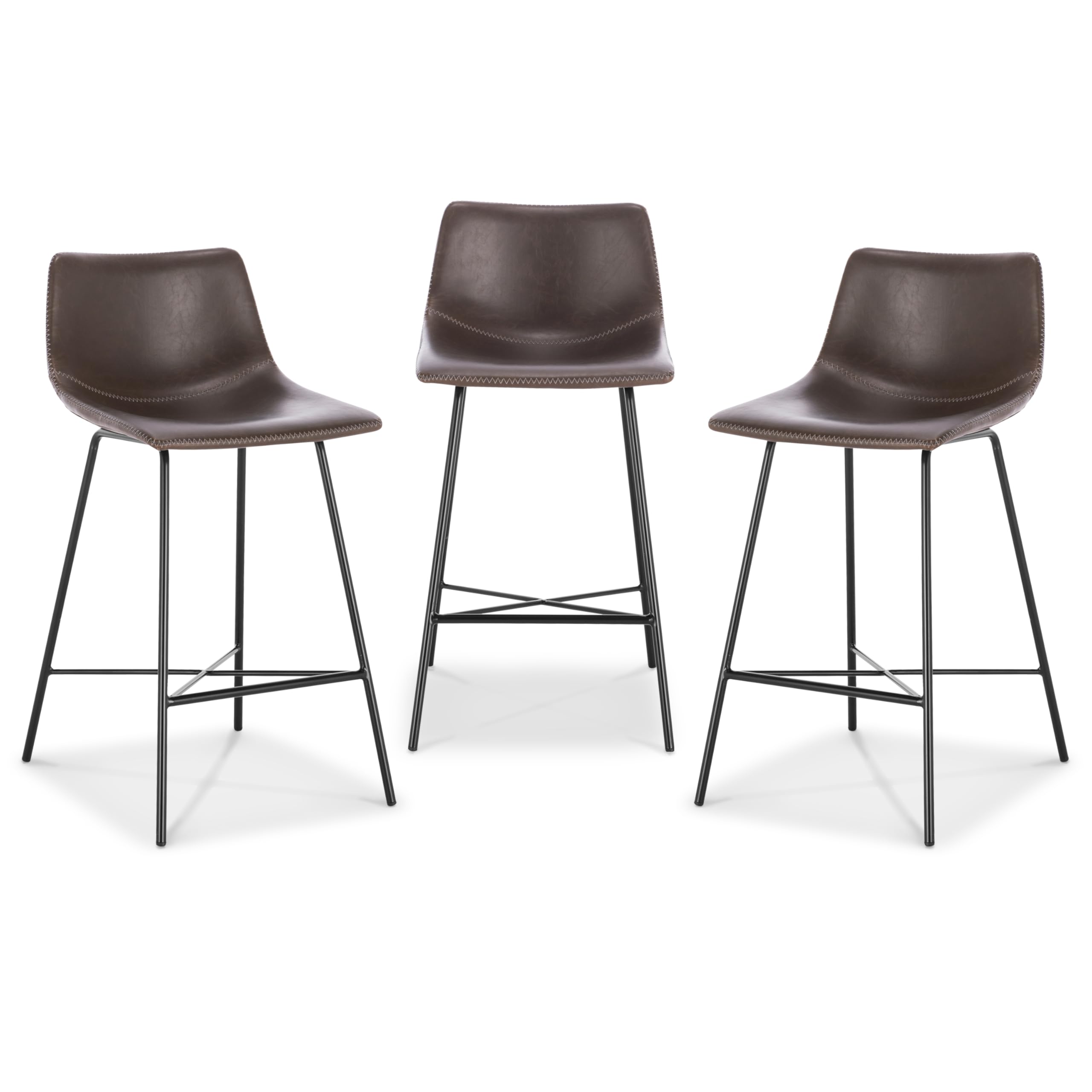 Poly and Bark Counter Stool 24 inches - Counter Height Bar Stools Set ...