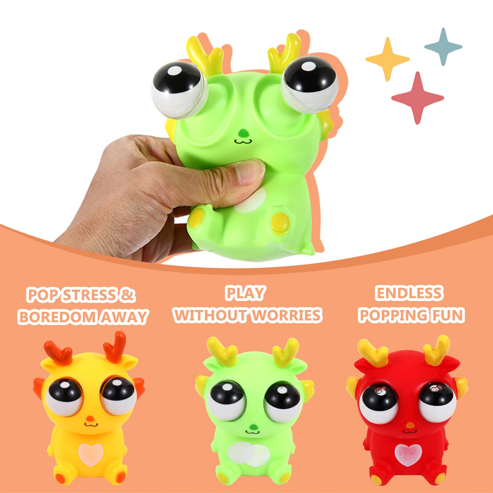 Mua YUE MOTION Squishy Ball - 3 Pack - Eye Popping Squishy Fidget Toys ...
