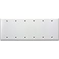 Stamped Steel Smooth White 6 Gang Blank Switch Plate - Amazon.com