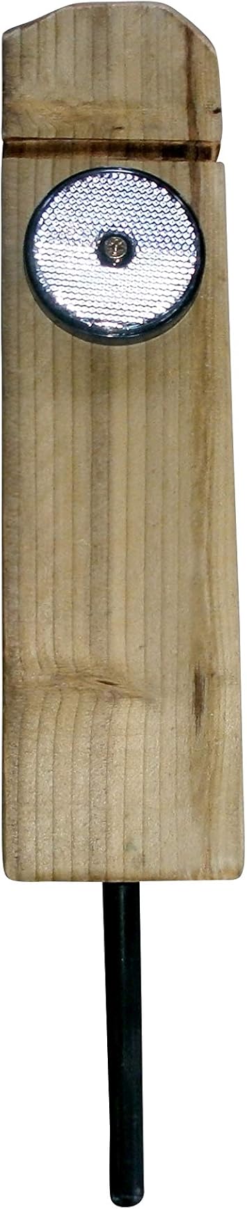 10 x 12 inch (30cm) Timber Reflective Keep Off Grass Verge Posts ...