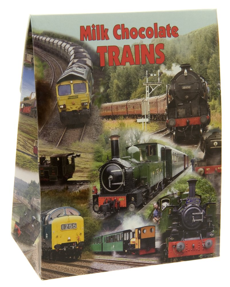 Belgian Chocolate Milk Chocolate Bag of Trains 100gm: Amazon.co.uk ...