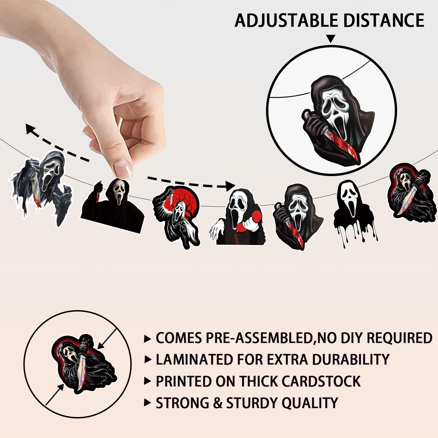 Mua Scream Party Decorations, NO-DIY Horror Birthday Party Decorations ...