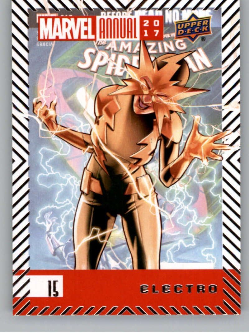 2018 Upper Deck Marvel Annual #15 Electro Marvel Electro Superhero ...