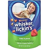 Amazon.com: Whisker Lickin's Crunchy & Yummy Tuna Flavor Cat Treats, 10 OZ : Pet Supplies