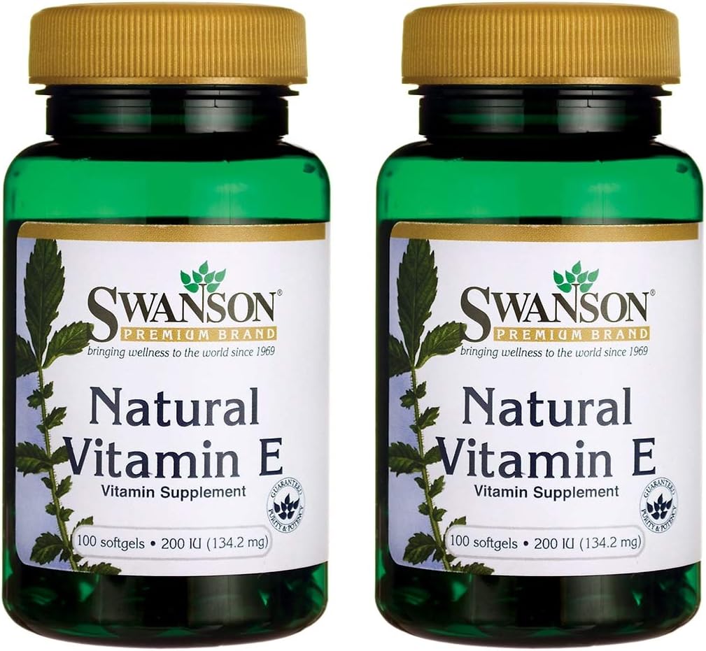 Amazon.com: Swanson Natural Vitamin E 200 Iu (134.2 Milligrams) 100 ...