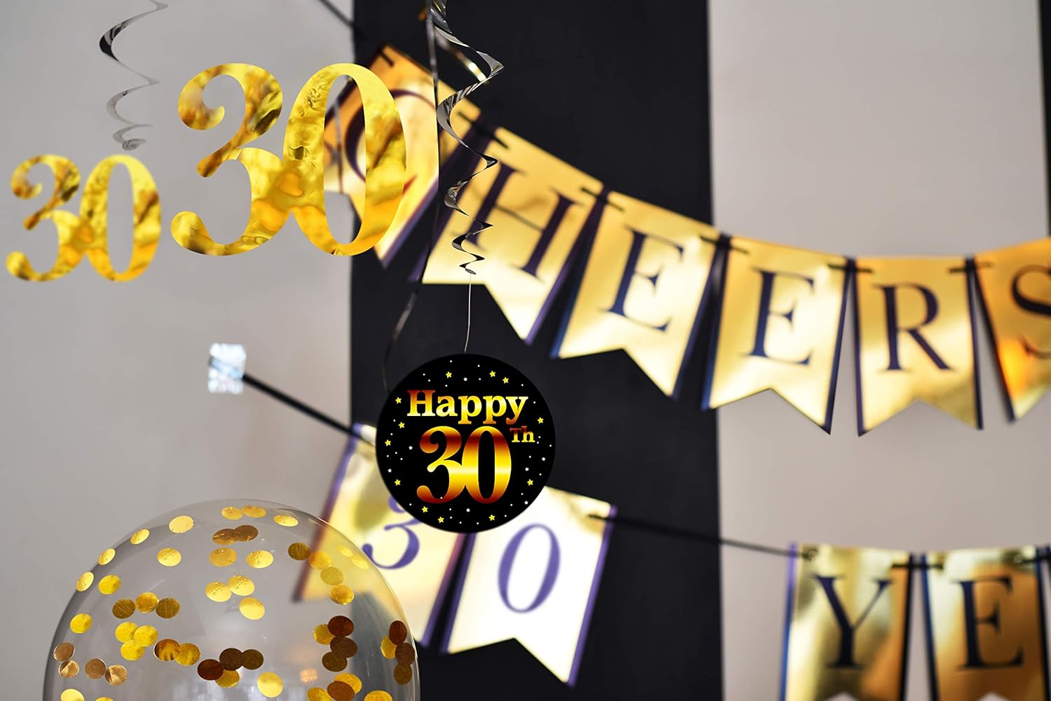 30th Birthday and Anniversary Decorations Party Pack – Cheers to 30 ...