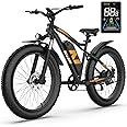 Amazon.com : ZDZA Electric Bike, 26"x4.0" Fat Tire Electric Bike, 1500W Peak Motor, 48V 14.5Ah ...