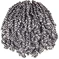 Amazon.com : Toyotress Bob Spring Twist Hair - 6 inch 8 Packs Ombre ...