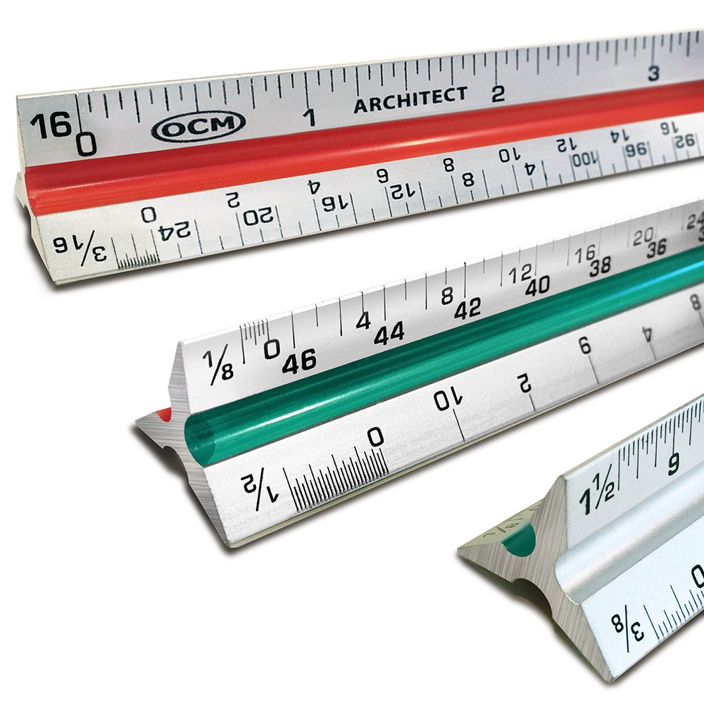 Mua OCM 1 Triangular Architect Scale Ruler (Professional Grade Solid ...