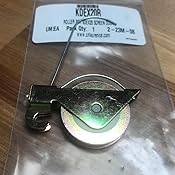 CRL KDEX20R 1-1/4" Steel Ball Bearing Center Groove Sliding Screen Door ...