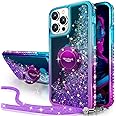 Amazon.com: Silverback for iPhone 14 Pro Max Case, Moving Liquid Holographic Sparkle Glitter ...