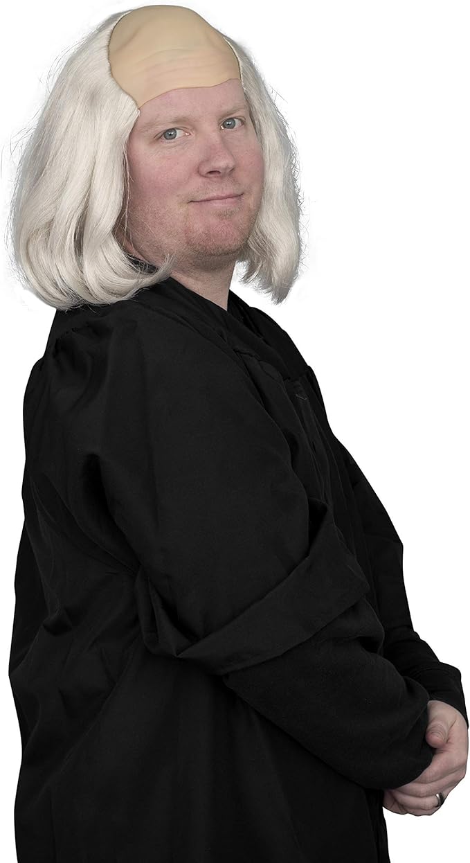 Amazon.com: Ben Franklin President Costume Accessory Deluxe Wig: Clothing