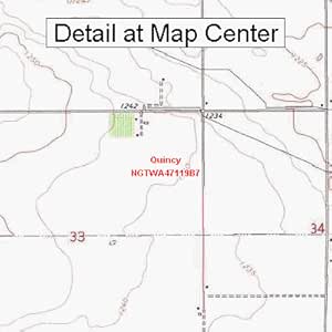 Amazon.com : USGS Topographic Quadrangle Map - Quincy, Washington ...