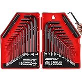 ELEAD Hex Key Allen Wrench Set: 41-Piece Hex and Torx Key Set with Torque Handle, Standard SAE(0 ...