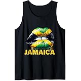 Amazon.com: Rasta Reggae Lips Mouth Jamaican Music Kissing Tank Top ...