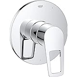 GROHE 14464000 Eurostyle Cosmopolitan Pressure Balance Valve Trim with Cartridge, Starlight ...