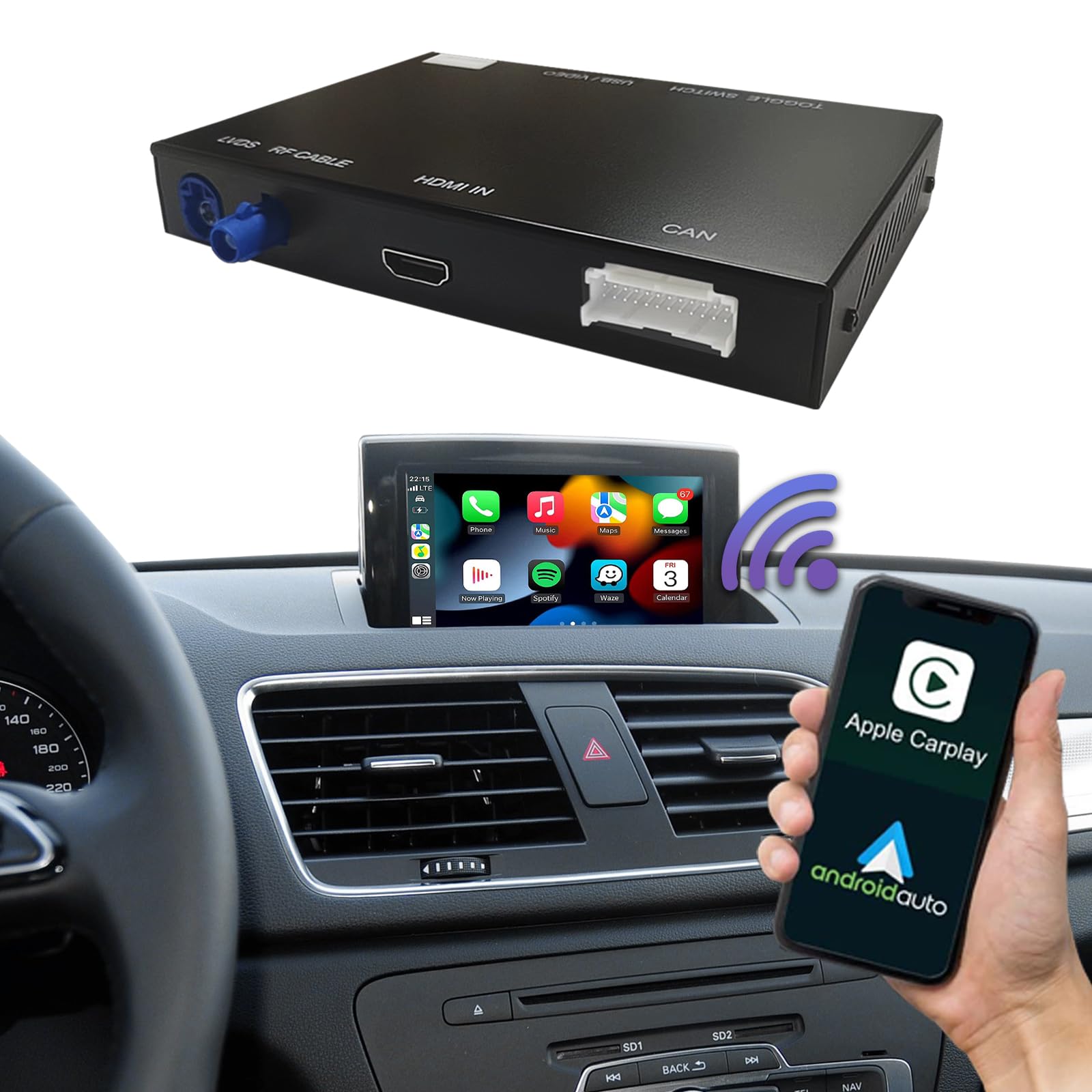 Mua Road Top Wireless Carplay Android Auto Module for Audi Q3 2014-2018 ...