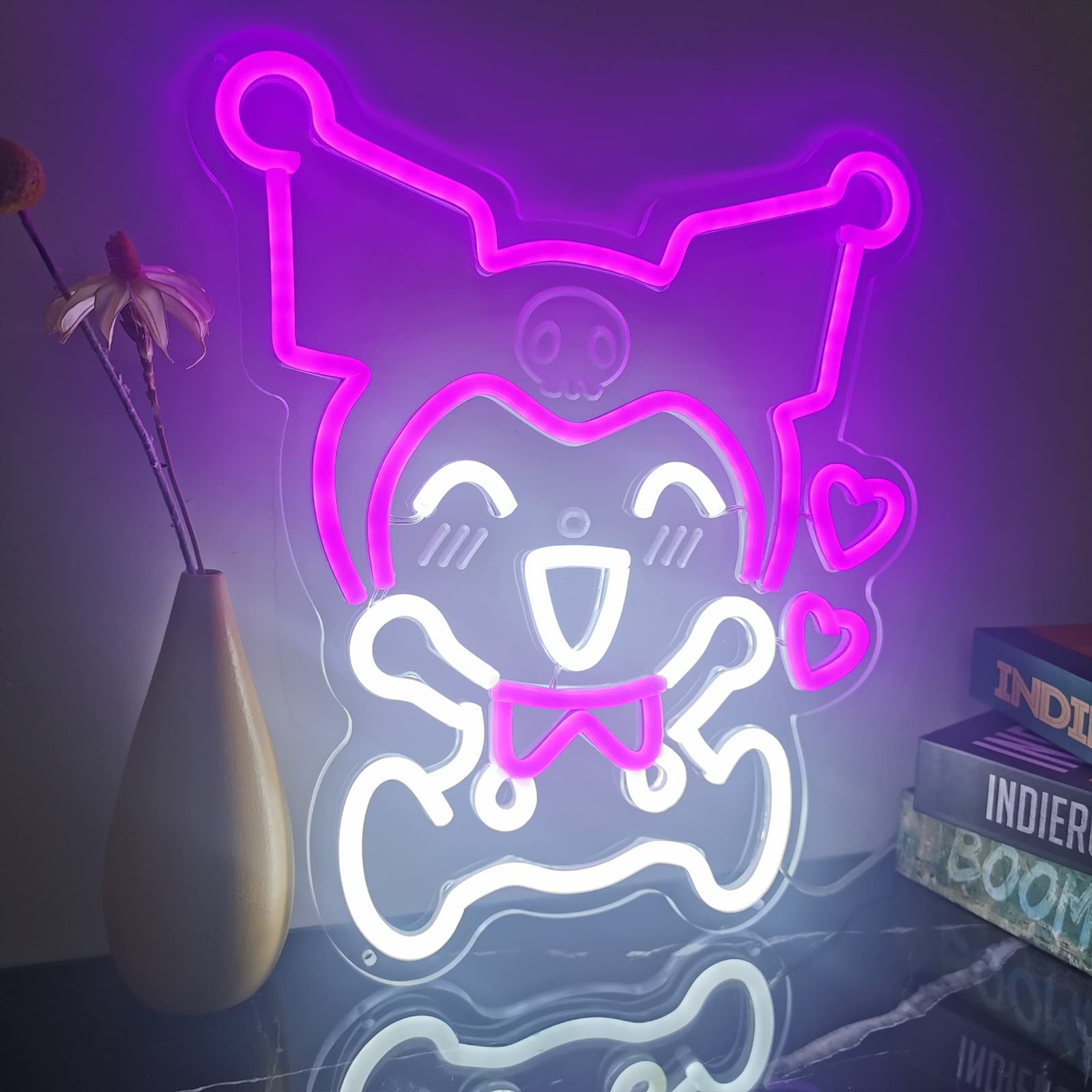 Mua Japanese Anime Neon Light Kuromi Neon Sign, 3D Art LED Sign Kuromi ...