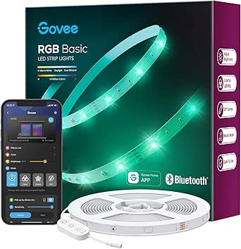 Amazon.com: Govee 100ft LED Strip Lights, Bluetooth RGB LED Lights with ...