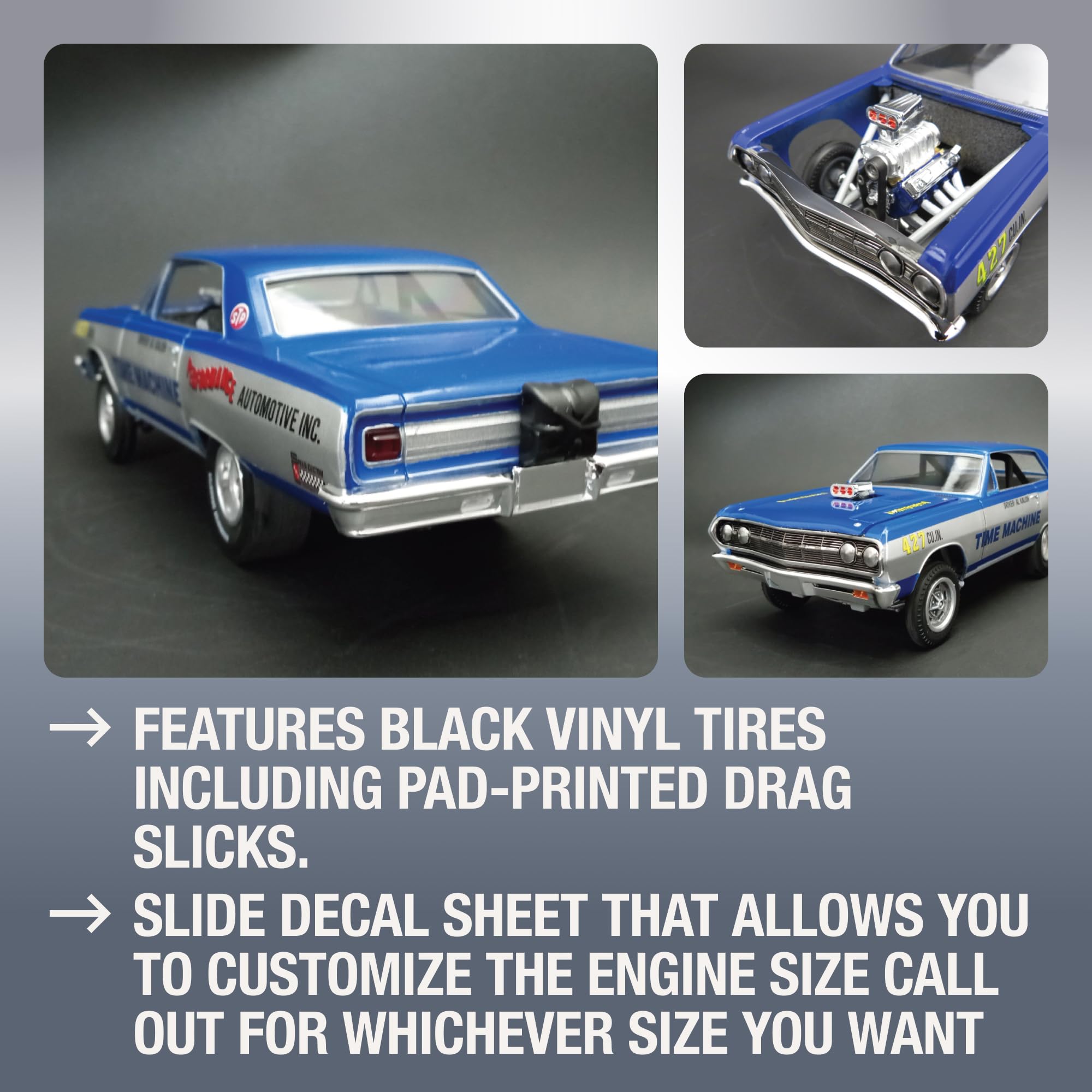 Mua 1965 Chevy Chevelle AWB Time Machine 1:25 Scale Model Kit trên ...