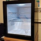 bar@drinkstuff Frostbite Mini Fridge Black - 49ltr Compact Refrigerator ...