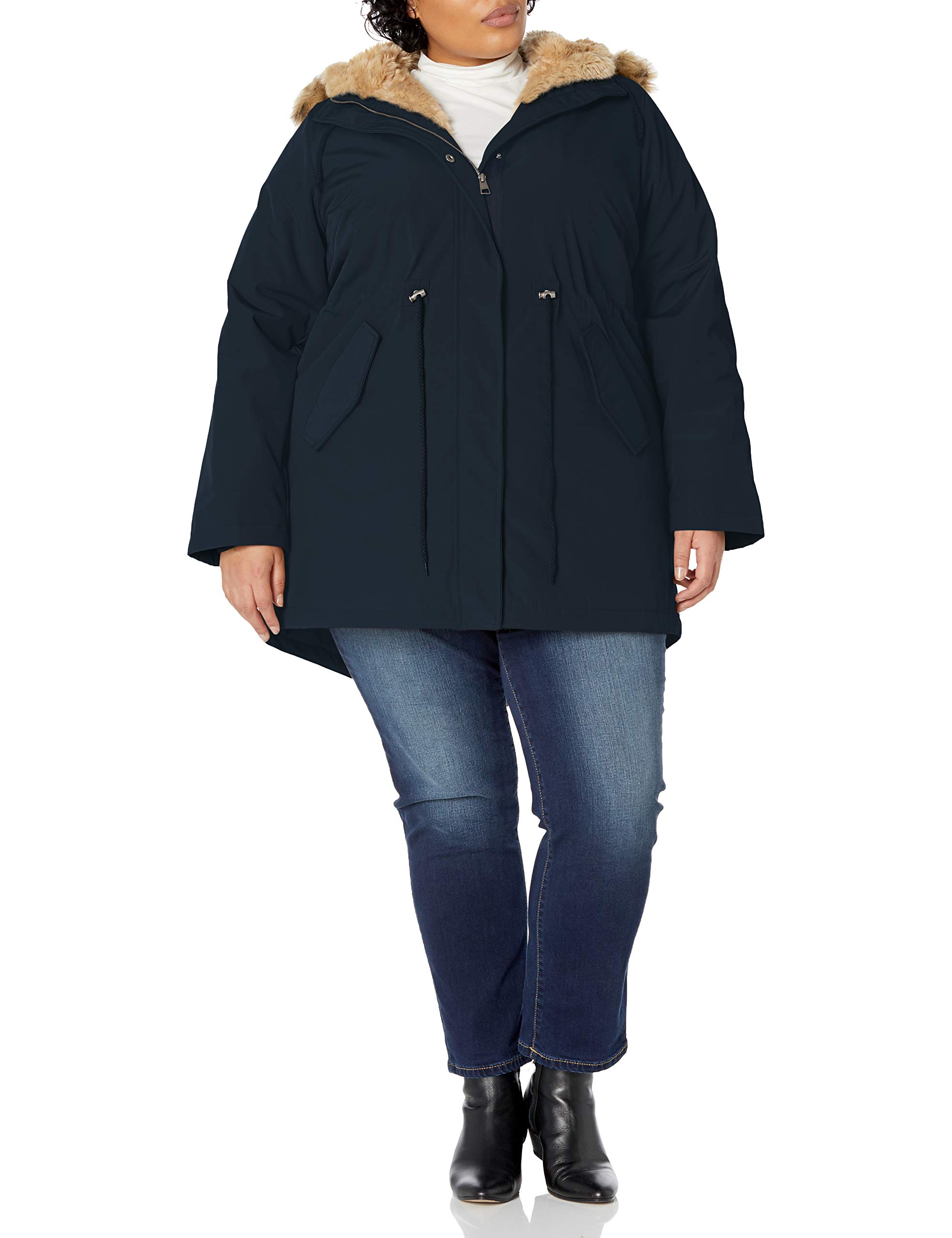 Levi%27s+292591+Women%27s+Faux+Lined+Hooded+Parka+Jacket+black%2FTan ...