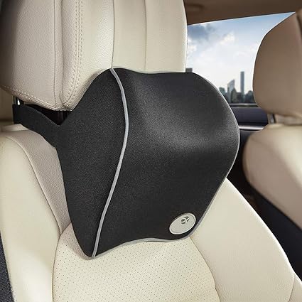 SYHsdzg Car Headrest Pillow Memory Foam ，with Adjustable Strap for Car ...