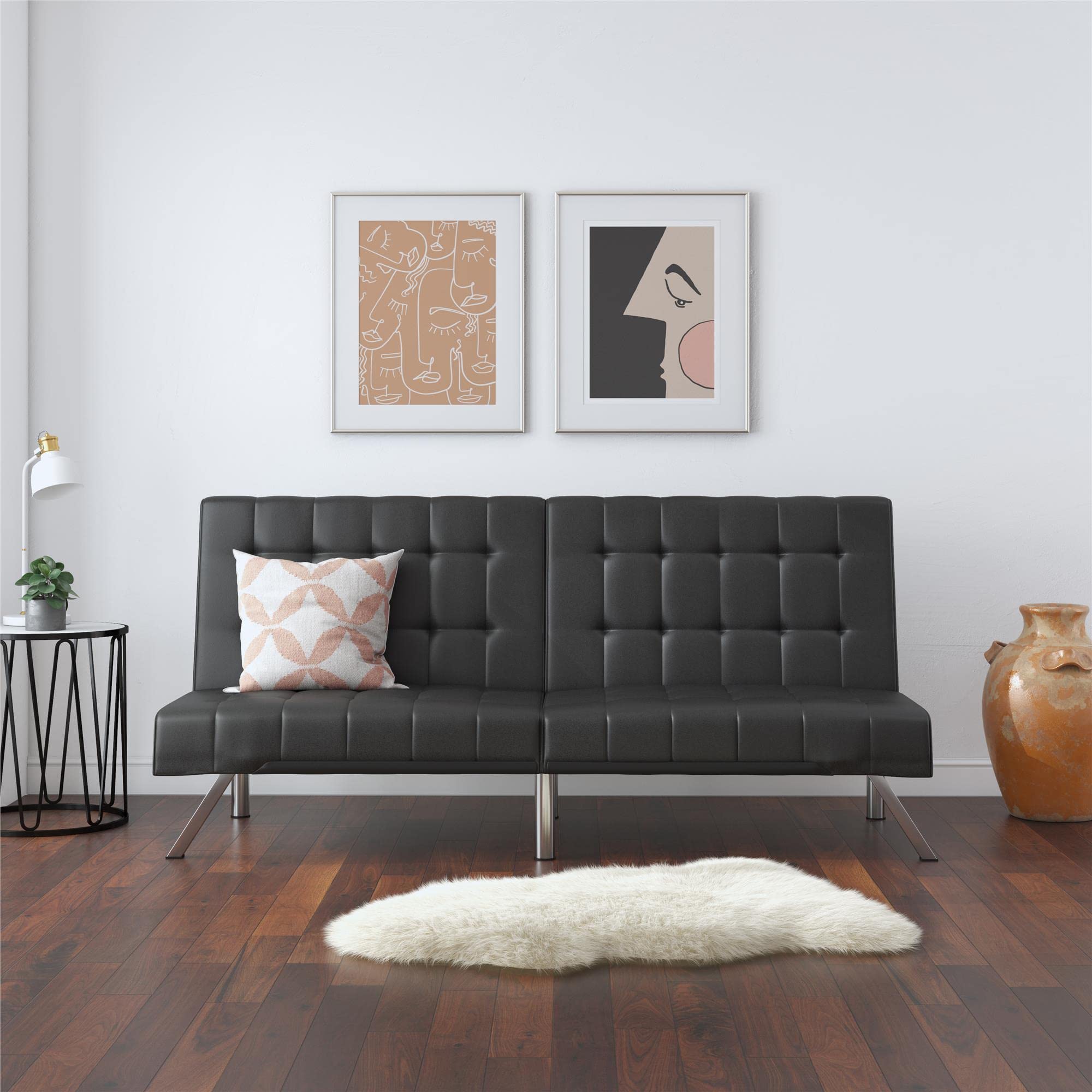 Mua DHP Emily 71 Inch Futon Sofa Bed, Armless Upholstered Couch Sleeper ...